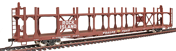 Accurail - 89' Bi-Level Open Auto Rack - Ready to Run - Rock Island #1 ...