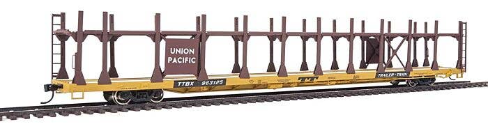 Walthers - 89' Flatcar w/Bi-Level Open Auto Rack - Ready to Run - Union ...
