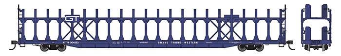 Walthers - 89' Flatcar w/Bi-Level Open Auto Rack - Ready to Run - Grand ...
