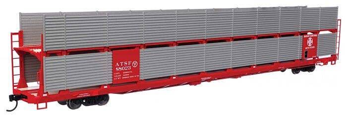 Walthers - 89' Flatcar w/Bi-Level Shielded Auto Rack - Ready to Run ...
