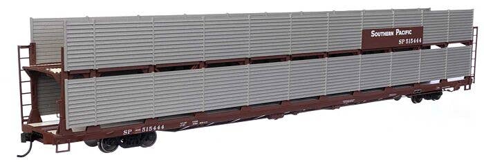Walthers - 89' Flatcar w/Bi-Level Shielded Auto Rack - Ready to Run - Southern Pacific(TM) Rack ...