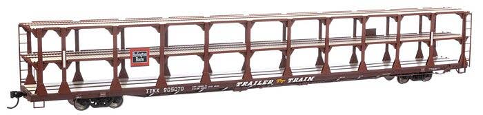 Walthers - 89' Flatcar w/Tri-Level Open Auto Rack - Ready to Run - Chicago, Burlington & Quincy ...