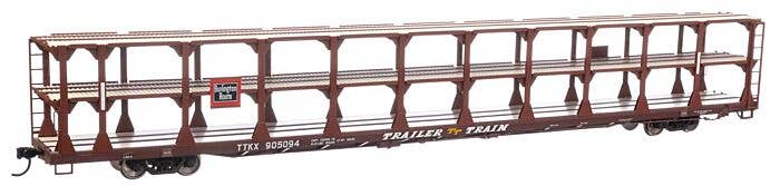 Walthers - 89' Flatcar w/Tri-Level Open Auto Rack - Ready to Run ...