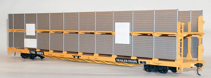 Accurail - 89' Partially Enclosed Bi-level Auto Rack - Plastic Kit ...