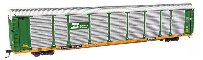 Walthers - 89' Thrall Bi-Level Auto Carrier - Ready To Run - Burlington Northern TTGX #159561 ...