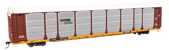 Walthers - 89' Thrall Bi-Level Auto Carrier - Ready To Run - Norfolk Southern TTGX #157575 - 920 ...