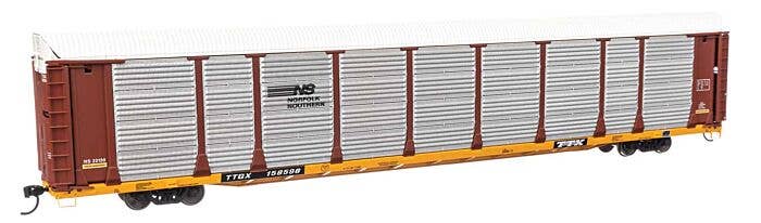 Walthers - 89' Thrall Bi-Level Auto Carrier - Ready To Run - Norfolk Southern TTGX #158598 - 920 ...