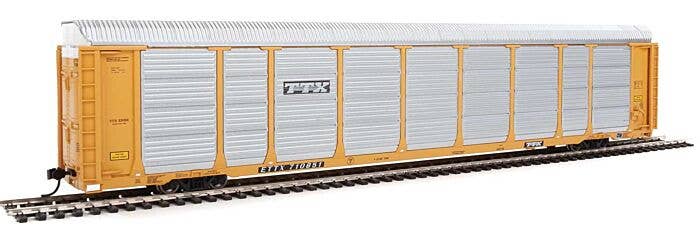Walthers - 89' Thrall Enclosed Tri-Level Auto Carrier - Ready to Run - TTX ETTX Flat #331154/ ...