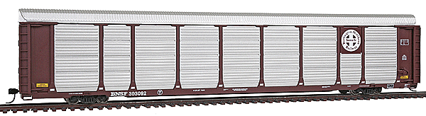 Walthers - 89' Thrall Tri-Level Enclosed Auto Carrier - Ready to Run - Platinum Line(TM) - BNSF ...