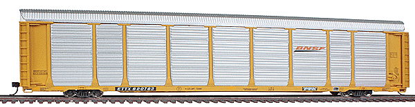 Walthers - 89' Thrall Tri-Level Enclosed Auto Carrier - Ready to Run - Platinum Line(TM) - BNSF ...