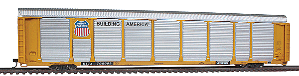 Walthers - 89' Thrall Tri-Level Enclosed Auto Carrier - Ready to Run - Platinum Line(TM) - Union ...