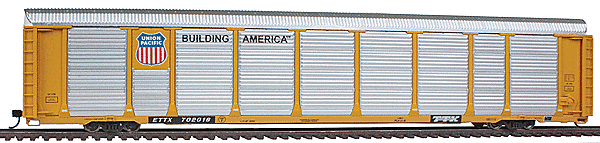 Walthers - 89' Thrall Tri-Level Enclosed Auto Carrier - Ready to Run - Platinum Line(TM) - Union ...