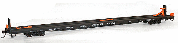 Accurail - 89' TOFC Intermodal Flatcar - Kit - Western Pacific (black ...