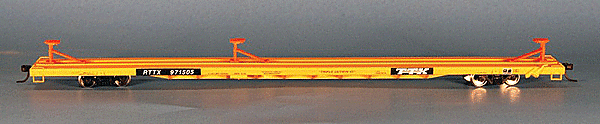 Accurail - 89' TOFC Piggyback Flatcar - 6-Pack - RTTX - 112-8951