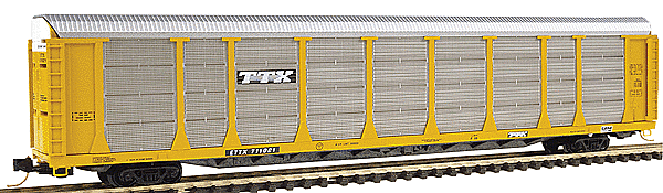 MicroTrain - 89' Tri-Level Enclosed Auto Rack - Ready to Run - Trailer ...