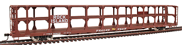 Accurail - 89' Tri-Level Open Auto Rack - Ready to Run - Rock Island #1 ...