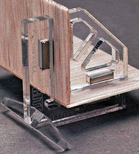 Rite-Way - 90-Degree Clamps - For HO Scale pkg(2) - 598-10090