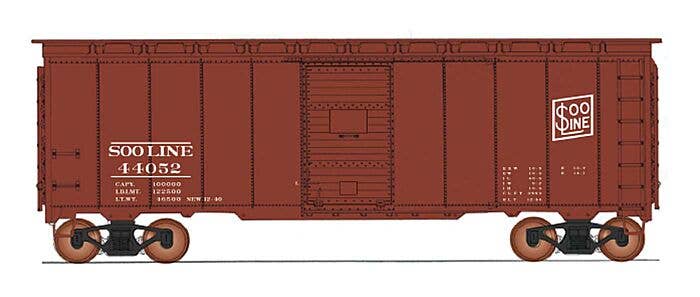 Intermount - AAR 10'6" Modified Boxcar - Soo Line - 85-45843