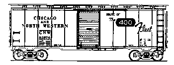 Intermount - AAR 10' 6" Modified Boxcar - CNW (Mineral Brown,white ...