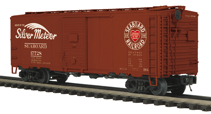 MTH - AAR 40' Boxcar - 3-Rail - Ready to Run - Premier(R) - Seaboard ...