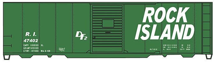 Accurail - AAR 40' Single-Door Steel Boxcar - Kit - Rock Island 47402 ...
