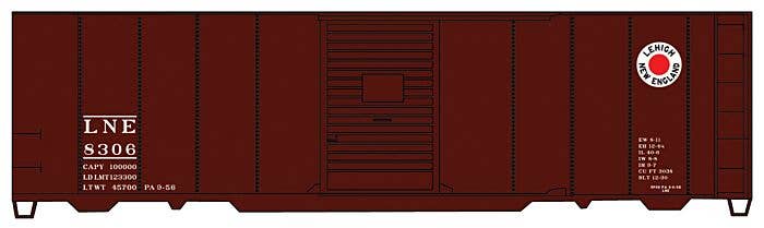 Accurail - AAR 40' Single-Door Steel Boxcar - Kit - Lehigh & New ...