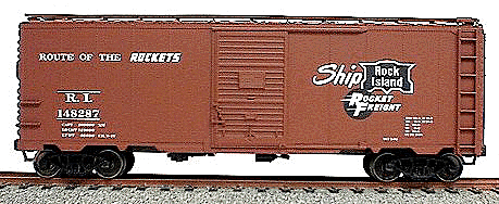 Accurail - AAR 40' Single-Door Steel Boxcar - Kit (Plastic) - Rock ...