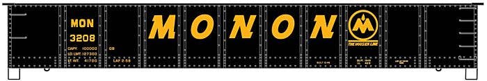 Accurail - AAR 41' Steel Gondola - Kit - Monon (black, yellow; Large ...