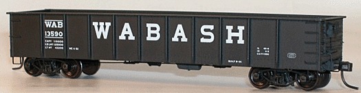 Accurail - AAR 41' Steel Gondola - Kit (Plastic) - Wabash (black) - 112 ...