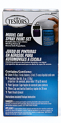 Testor - Aces Model Car Spray Paint & Propellant Set - 704-9220T