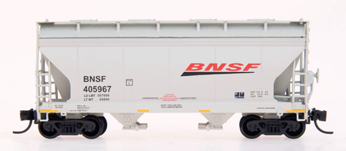 Intermount - ACF 2-Bay Center-Flow Covered Hopper - Ready to Run - BNSF ...