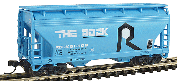 Atlas - ACF 2-Bay Centerflow Covered Hopper - The ROCK #512109 (blue) - 150-39241