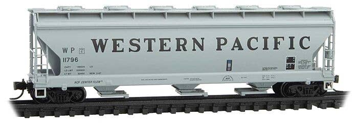 MicroTrain - ACF 3-Bay Center Flow Covered Hopper with Round Hatches ...