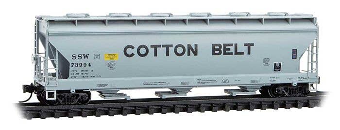 MicroTrain - ACF 3-Bay Center Flow Covered Hopper w/Round Hatches ...