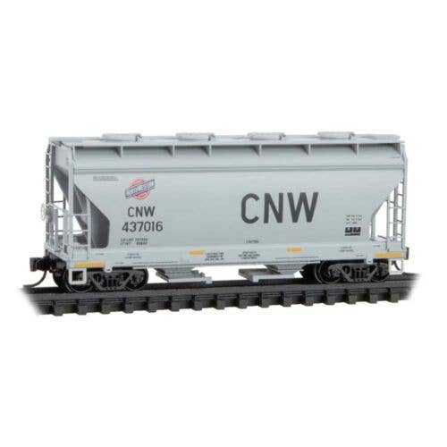 MicroTrain - ACF 39' 2-Bay Center-Flow Covered Hopper - Round Hatches ...