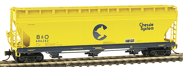 Intermount - ACF 4650 Cubic Foot 3-Bay Covered Hopper - Ready to Run ...