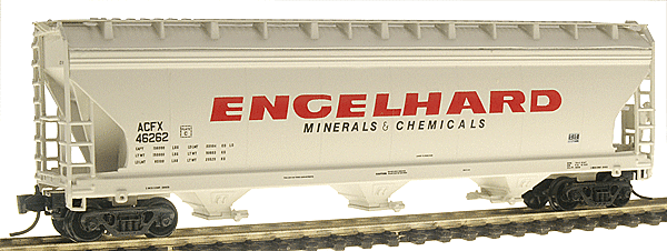 Intermount - ACF 4650 Cubic Foot 3-Bay Covered Hopper - Ready to Run ...