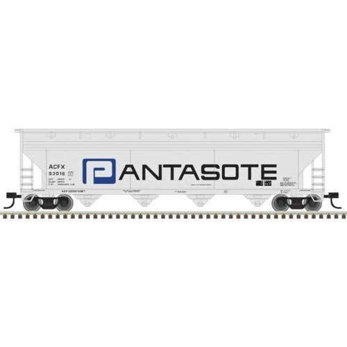 Atlas Trnm - ACF 5250 4-Bay Centerflow Hopper - Ready to Run - Pantasote ACFX #57267 (gray ...