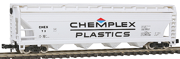 Model Pwr - ACF Center-Flow 4-Bay Covered Hopper - Chemplex Plastics ...