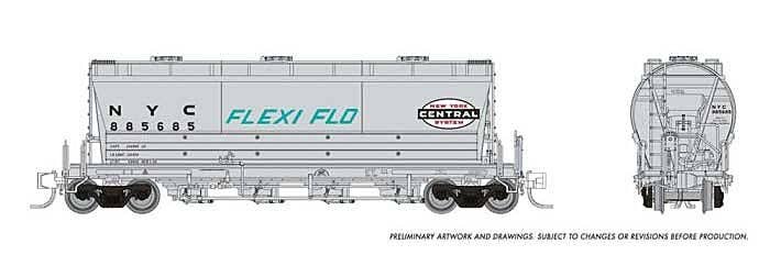Rapido - ACF PD3500 Flexi Flo Covered Hopper - Ready to Run - New York ...