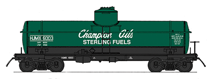 Intermount - ACF Type 27 Riveted 8000-Gallon Tank Car - Ready to Run ...