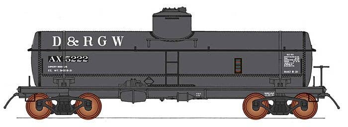 Intermount - ACF Type 27 Riveted 8,000-Gallon Tank Car - Ready to Run ...