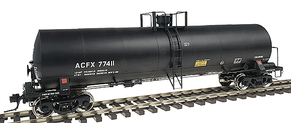 Atlas O - ACF(R) 17,360-Gallon Tank Car 2-Rail - ACFX (Olin; black ...