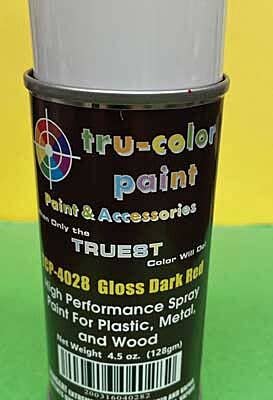 Tru-Color - Aerosol Spray Paint 4.5oz 135ml Can - Gloss Dark Red - 709-4028