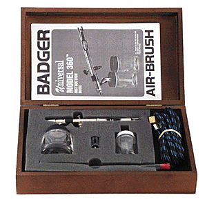 Badger - Airbrushes - Universal w/Classic Wooden Storage Case - 165-3609