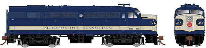 Rapido - Alco-MLW FA-2 Phase II - LokSound and DCC - Missouri Pacific 347 (As-Delivered, blue ...