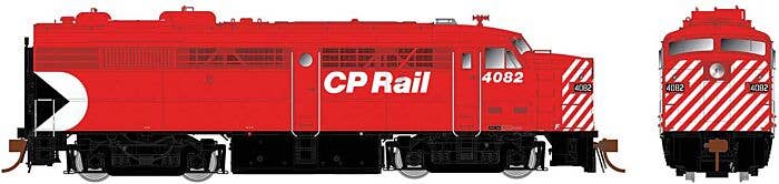 Rapido - Alco-MLW FPA-2 Phase II - Standard DC - Canadian Pacific 4082 (Action Red, black, white ...