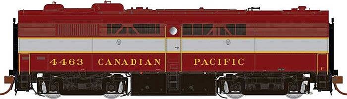 Rapido - Alco-MLW FPB-2 Phase II - Standard DC - Canadian Pacific 4463 (maroon, gray, Block ...