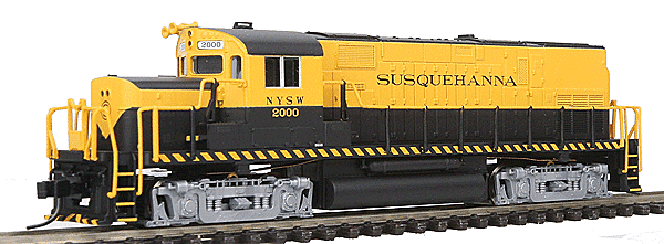 Atlas - Alco C420 Phase 2B w/DCC - Master(R) - Susquehanna #2000 (black, yellow) Low Nose with ...