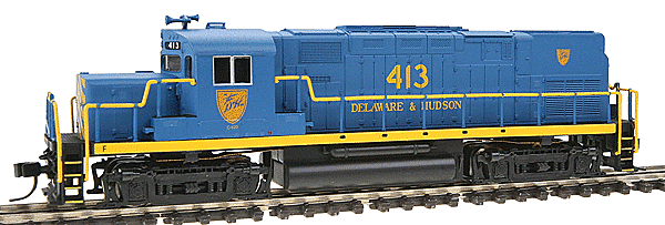 Atlas - Alco C420 - Standard DC - Master(R) - Delaware & Hudson #413 (solid blue, yellow stripes ...